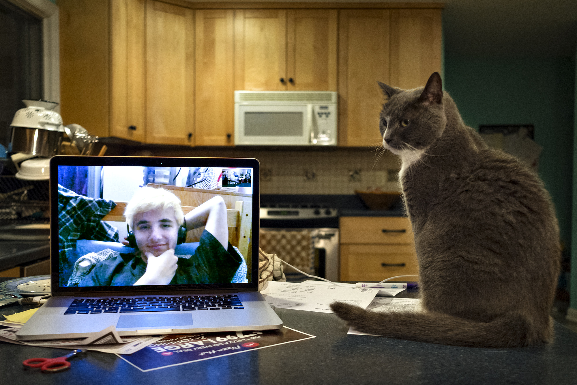 Facetime with his boy | A day A Photo