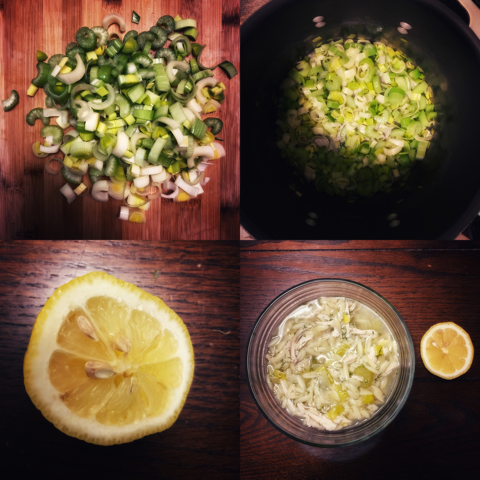 Soup to nuts, er, nuts to soup, um, leeks and celery to soup | A day A ...